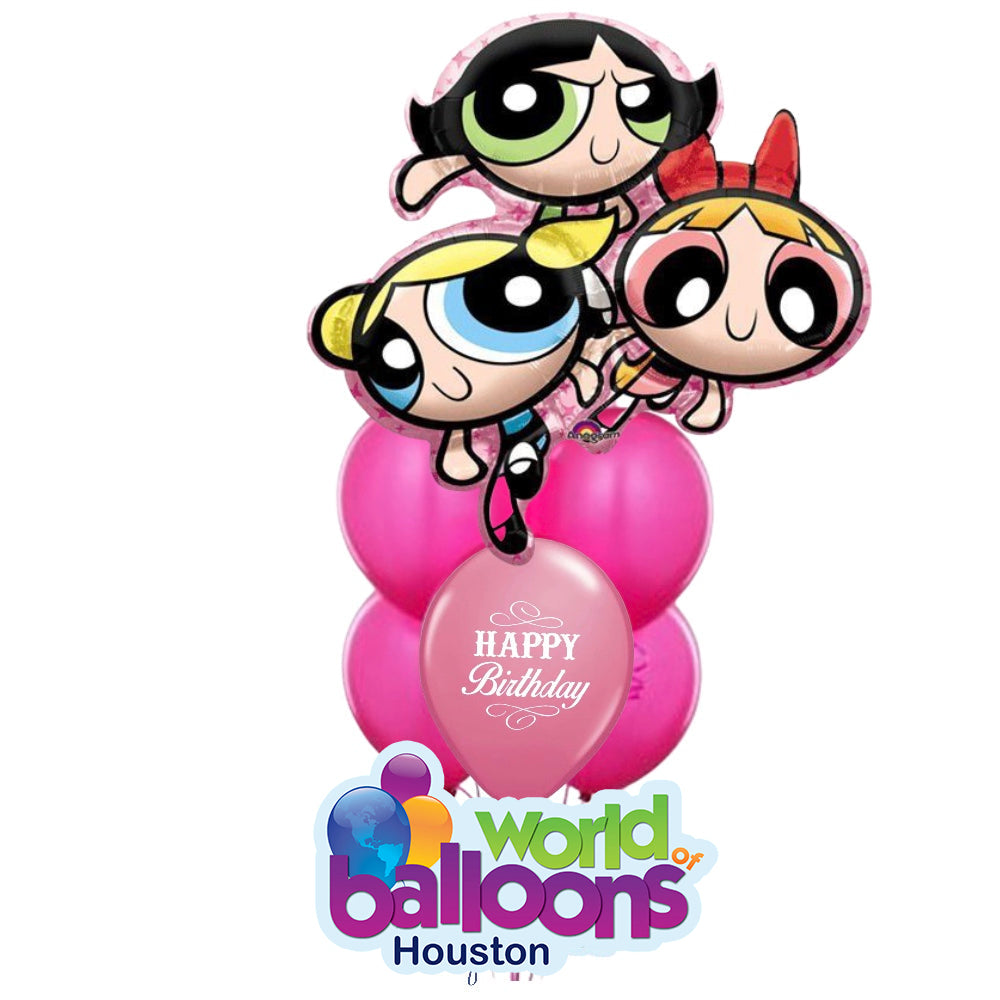 Powerpuff Girls Balloon Bouquet| World of Balloons Houston