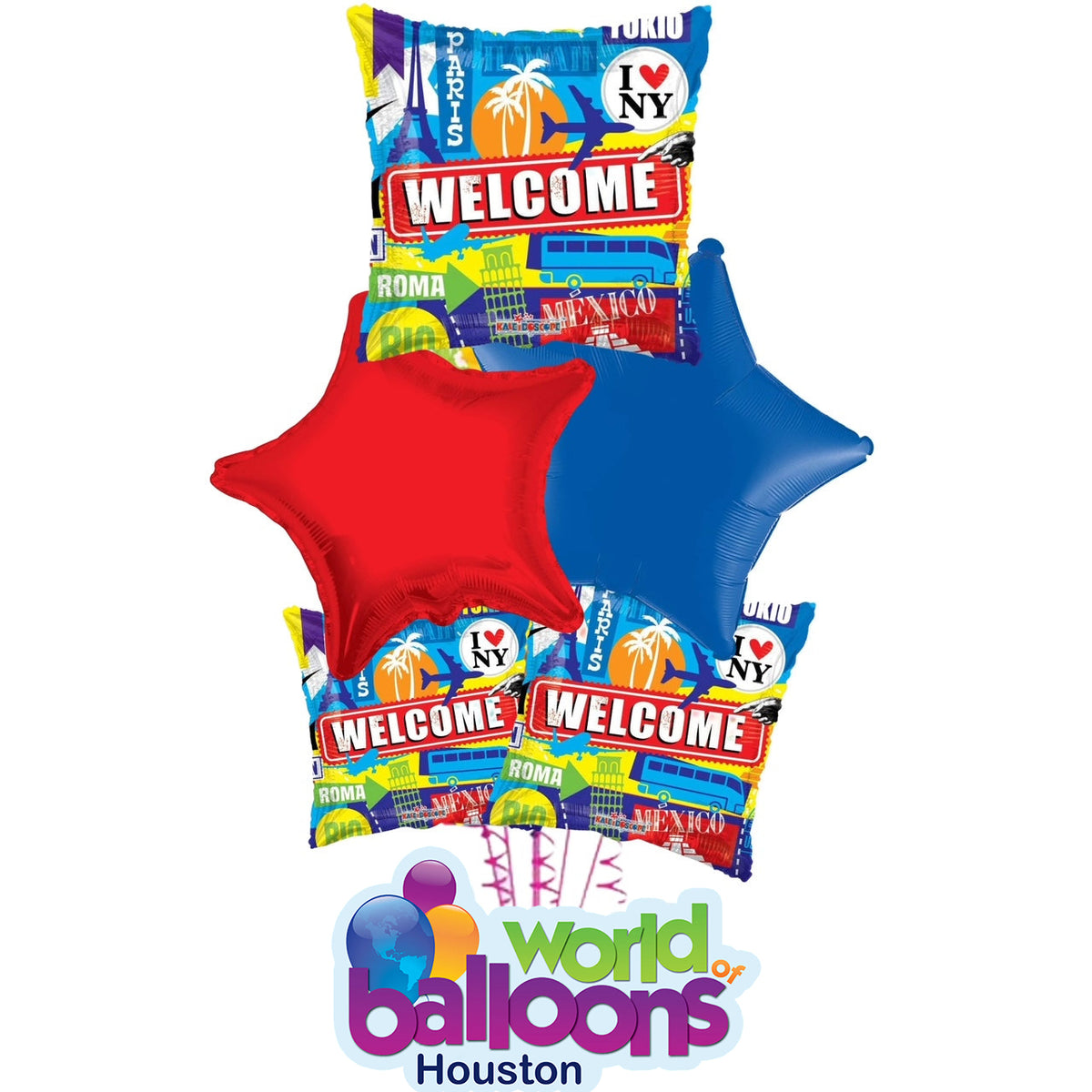 Welcome Home Balloon Bouquet| World of Balloons Houston