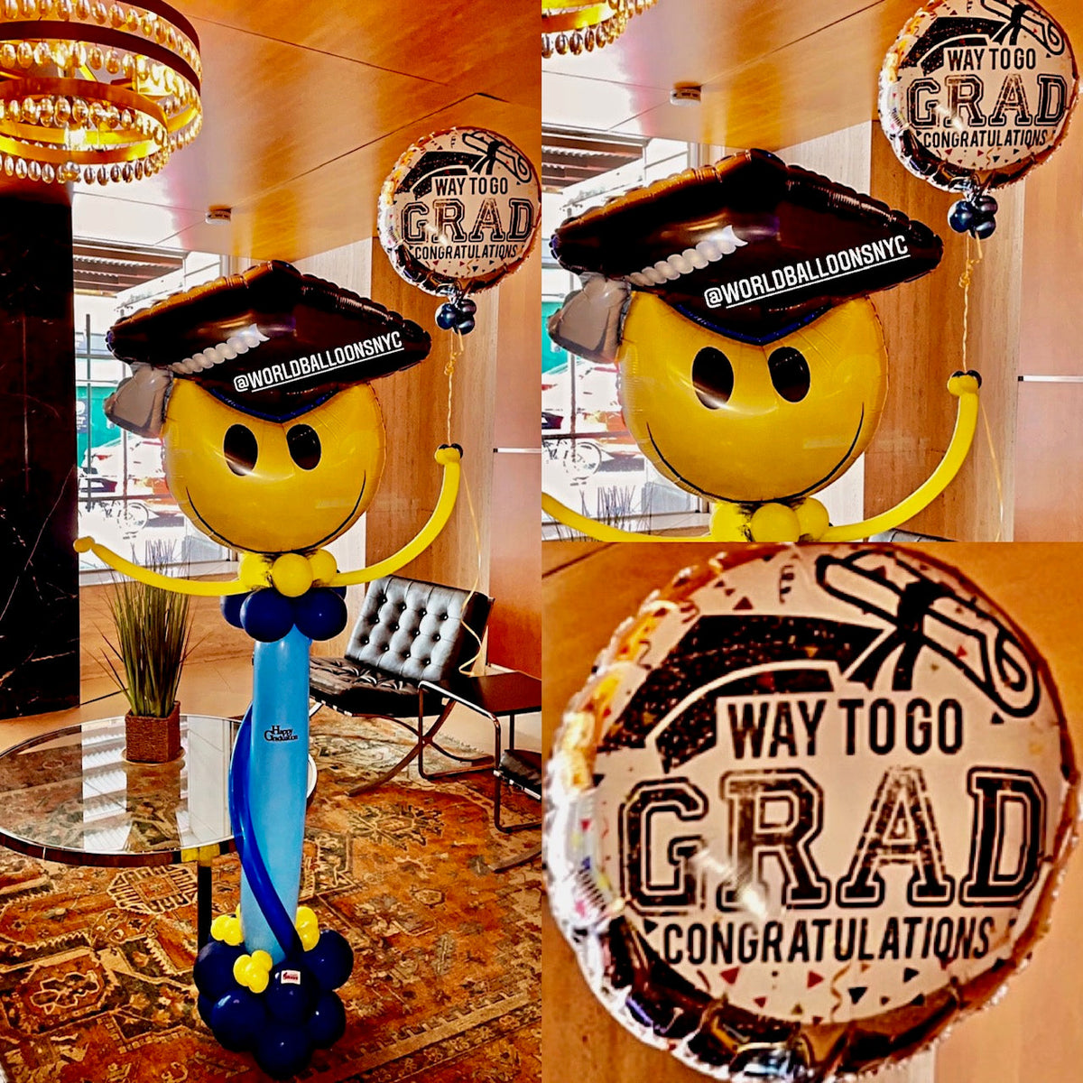 Graduate Balloon Sculpture| World of Balloons Houston